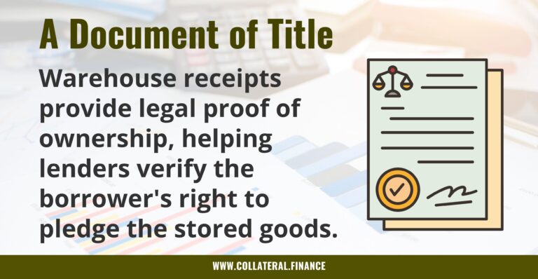 Warehouse Receipts: Title Document, Negotiability and Security ...